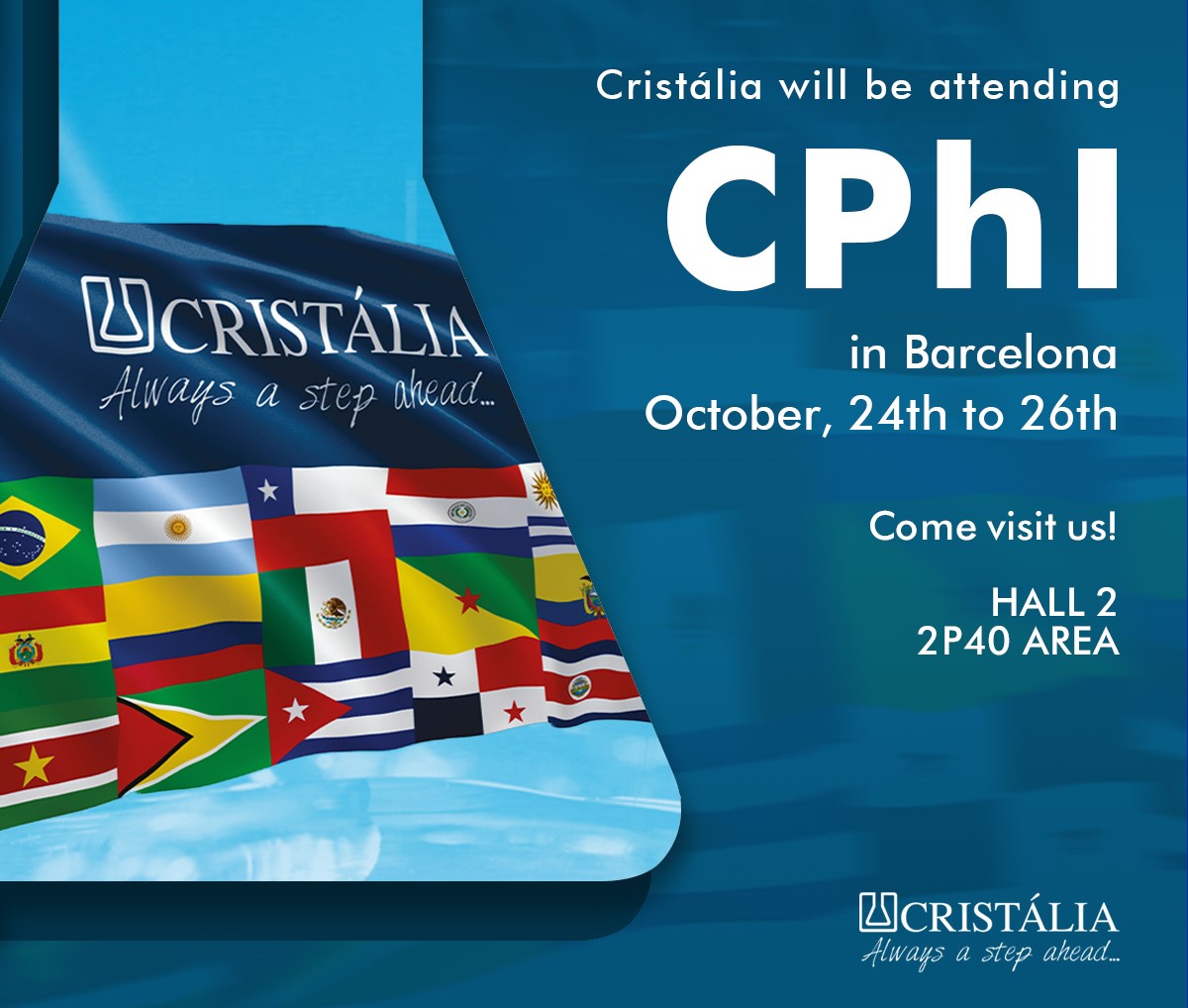 Cristália will be attending CPhI Worldwide in Barcelona starting from ...
